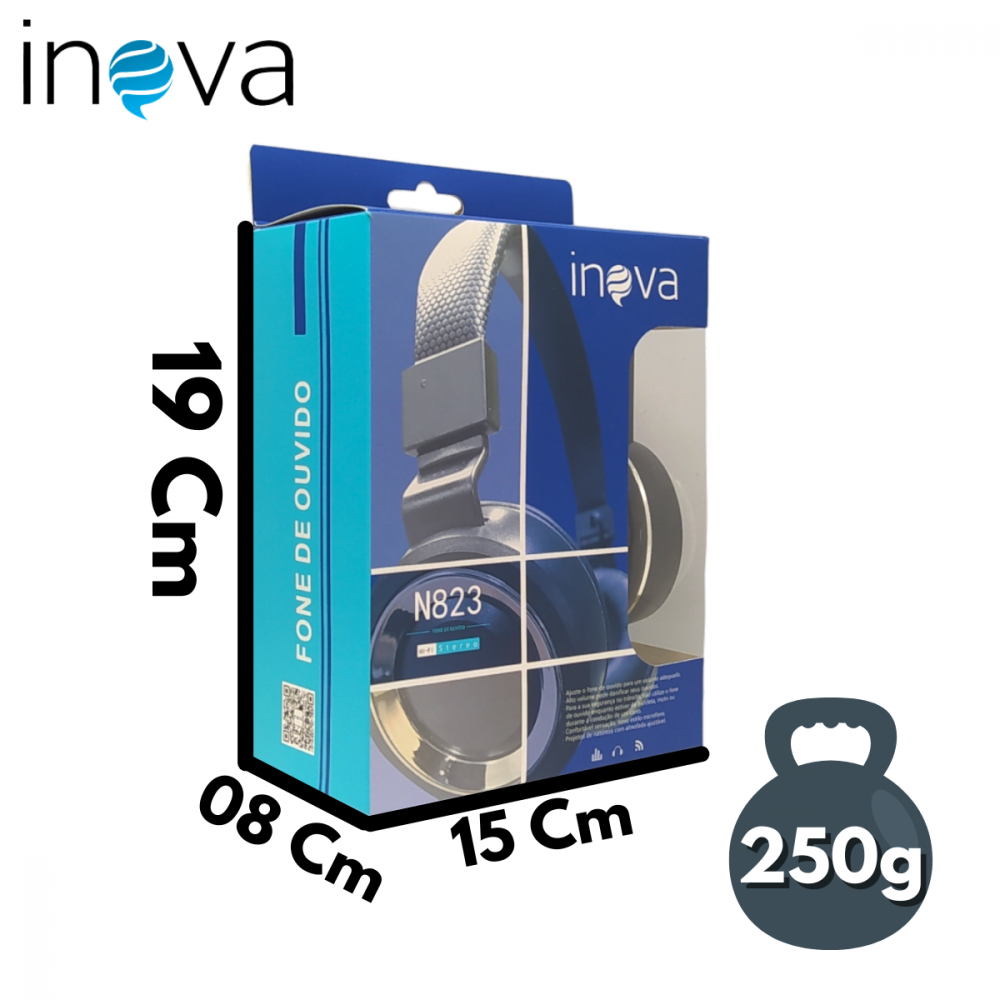 Jonh Variedades DROP - Fone com Fio N823 INOVA (Somente na cor preto ...