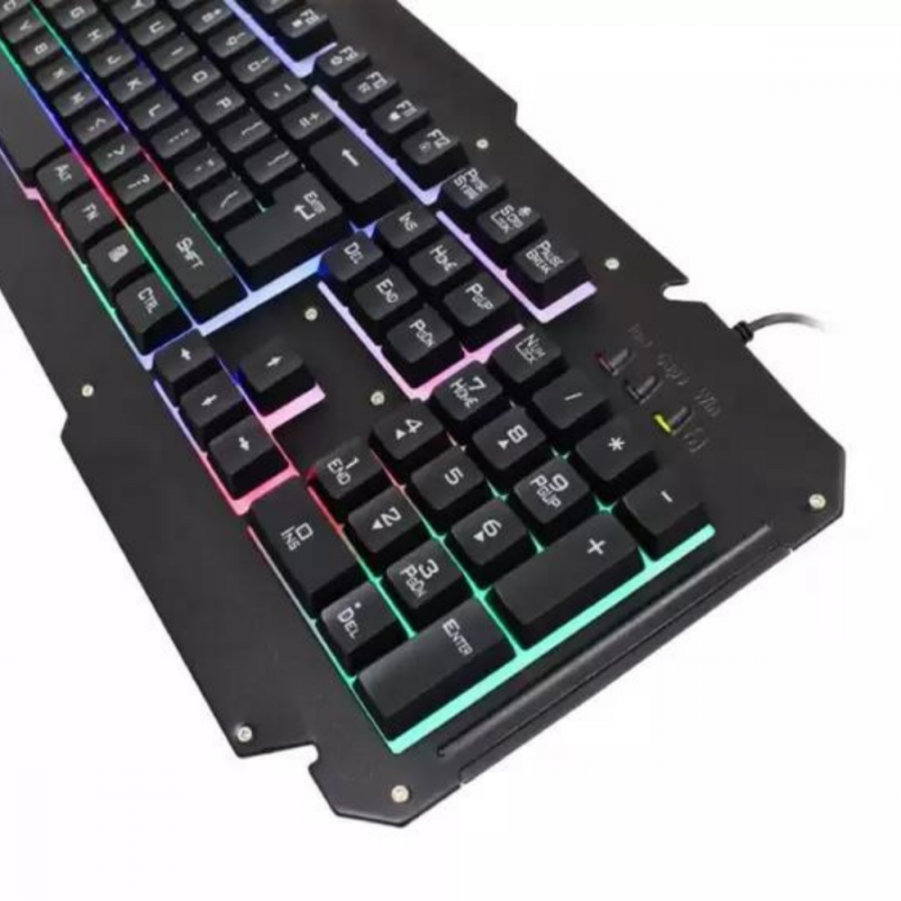 Jonh Variedades DROP - Teclado Gamer LED Painel de Metal Altomex A ...
