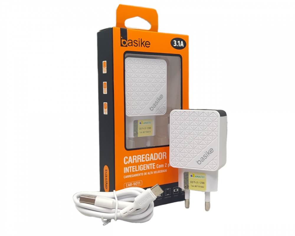 Jonh Variedades DROP - Carregador basike 3.1A- tpc car-9011 -cores ...