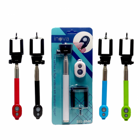 Jonh Variedades DROP - Bastão de Selfie 360º Suporte Smartphone Celular Câmera Monopod c ...