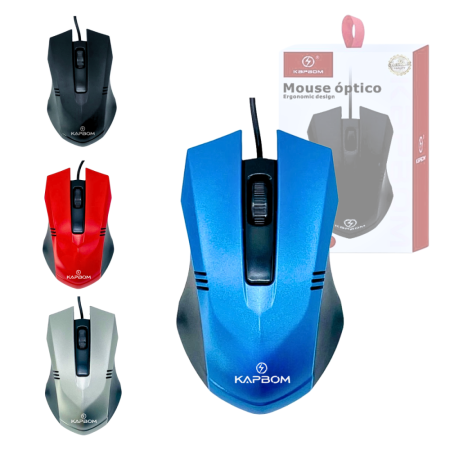 Jonh Variedades DROP - -- Mouse Óptico Com Fio Usb 3 Botões Ergonomico Kapbom KA-605 - Meu ...