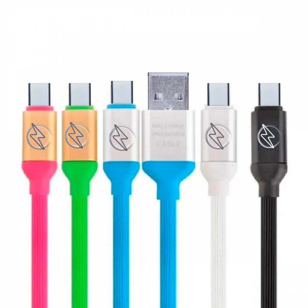 Jonh Variedades DROP - Cabo de Dados USB TIPO-C Emborrachado Colorido 1 ...