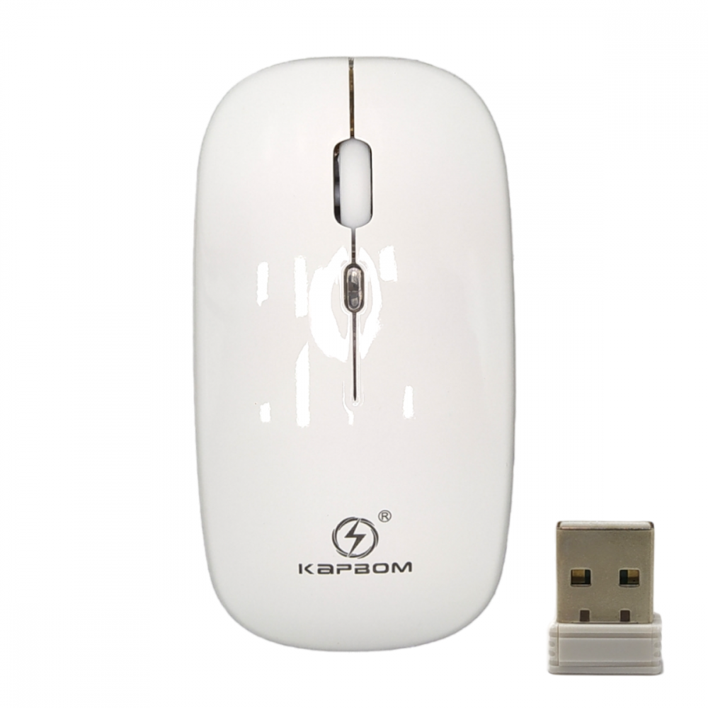 Jonh Variedades DROP - Mouse RGB Sem Fio de 2.4GHz Kapbom KA-618 ...