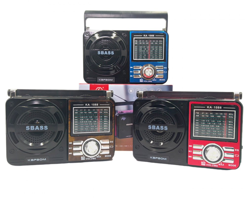 Jonh Variedades DROP - Rádio Retrô Portátil Bluetooth com Lanterna Kapbom KA-1088 / EL-1301 ...