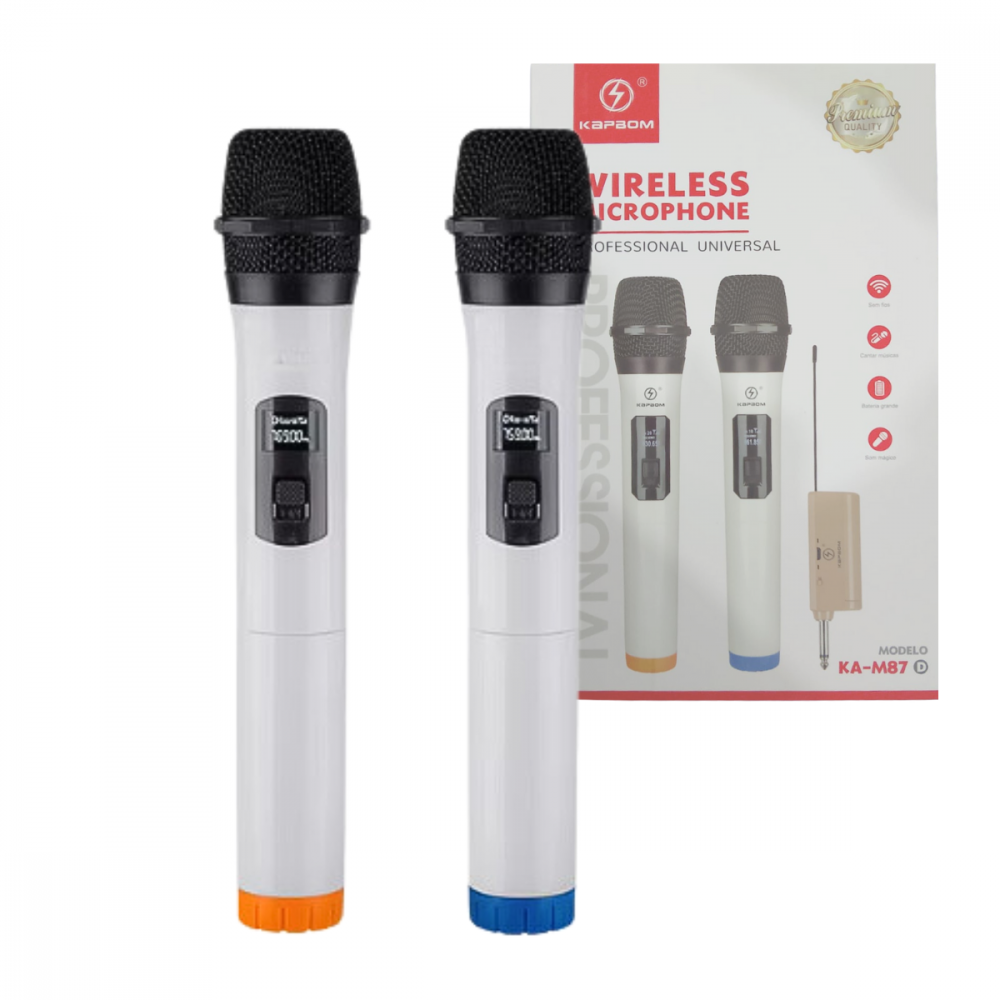 Jonh Variedades DROP - KIT 02 Microfones Profissional Sem Fio Wireless ...
