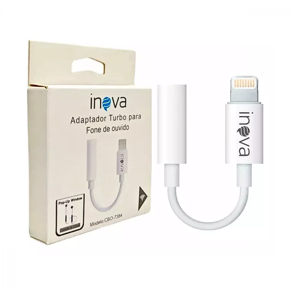 Jonh Variedades DROP - Adaptador Lightning IOS para P2 INOVA CBO-7384 / 7582 - Meu catálogo fácil!