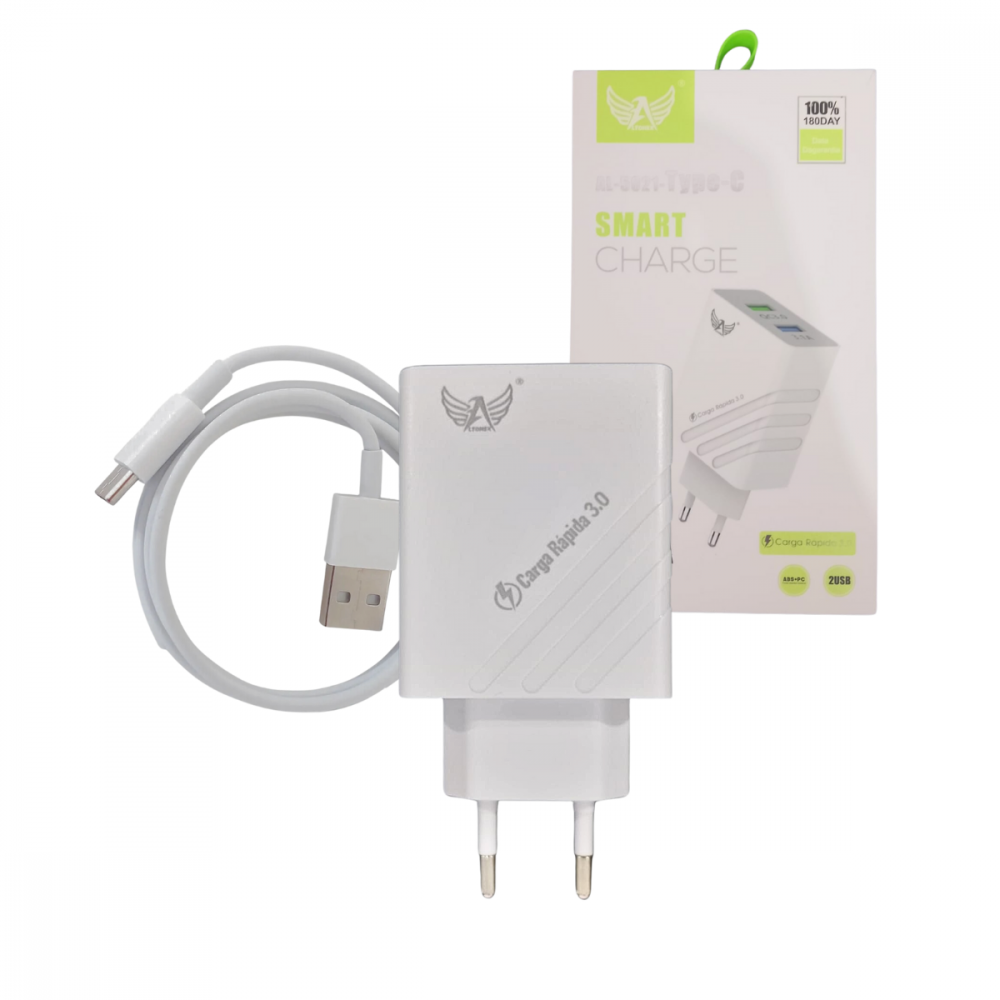 Jonh Variedades DROP - -- Carregador Completo Tipo-C / USB com 02 ...