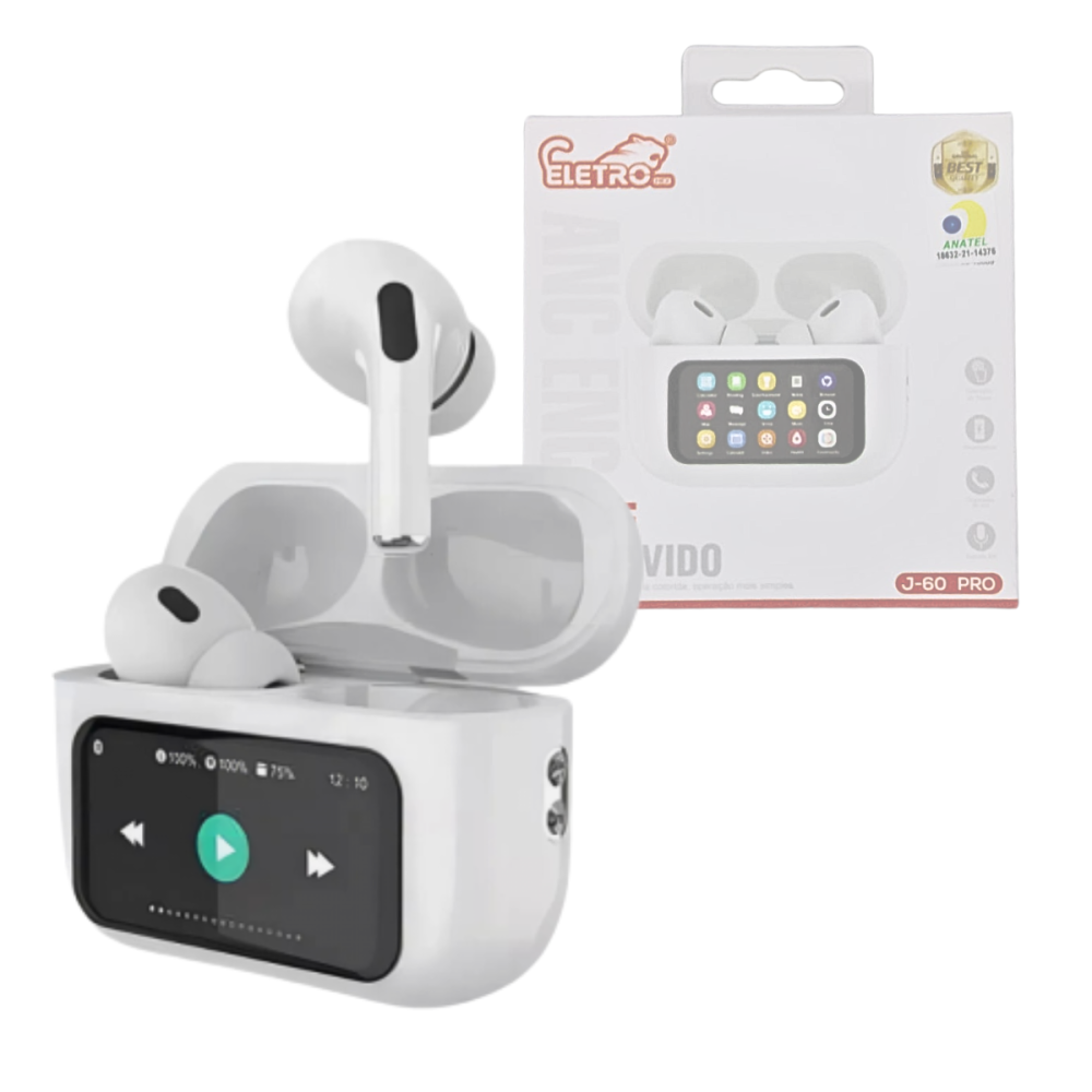 Jonh Variedades DROP - Fone de Ouvido Intra Auricular Bluetooth com Case de Carregamento com ...